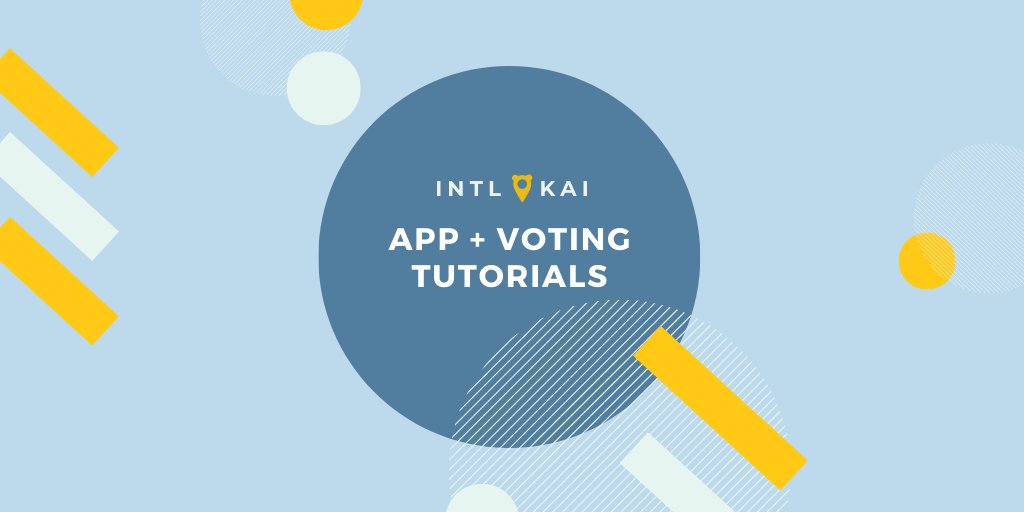 APP + VOTING TUTORIALS