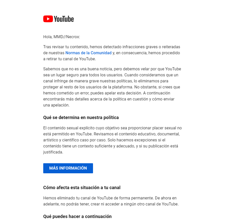 ♪MMD//Necrox on Twitter: ""We have proceeded to remove your YouTube channel" my youtube channel ...