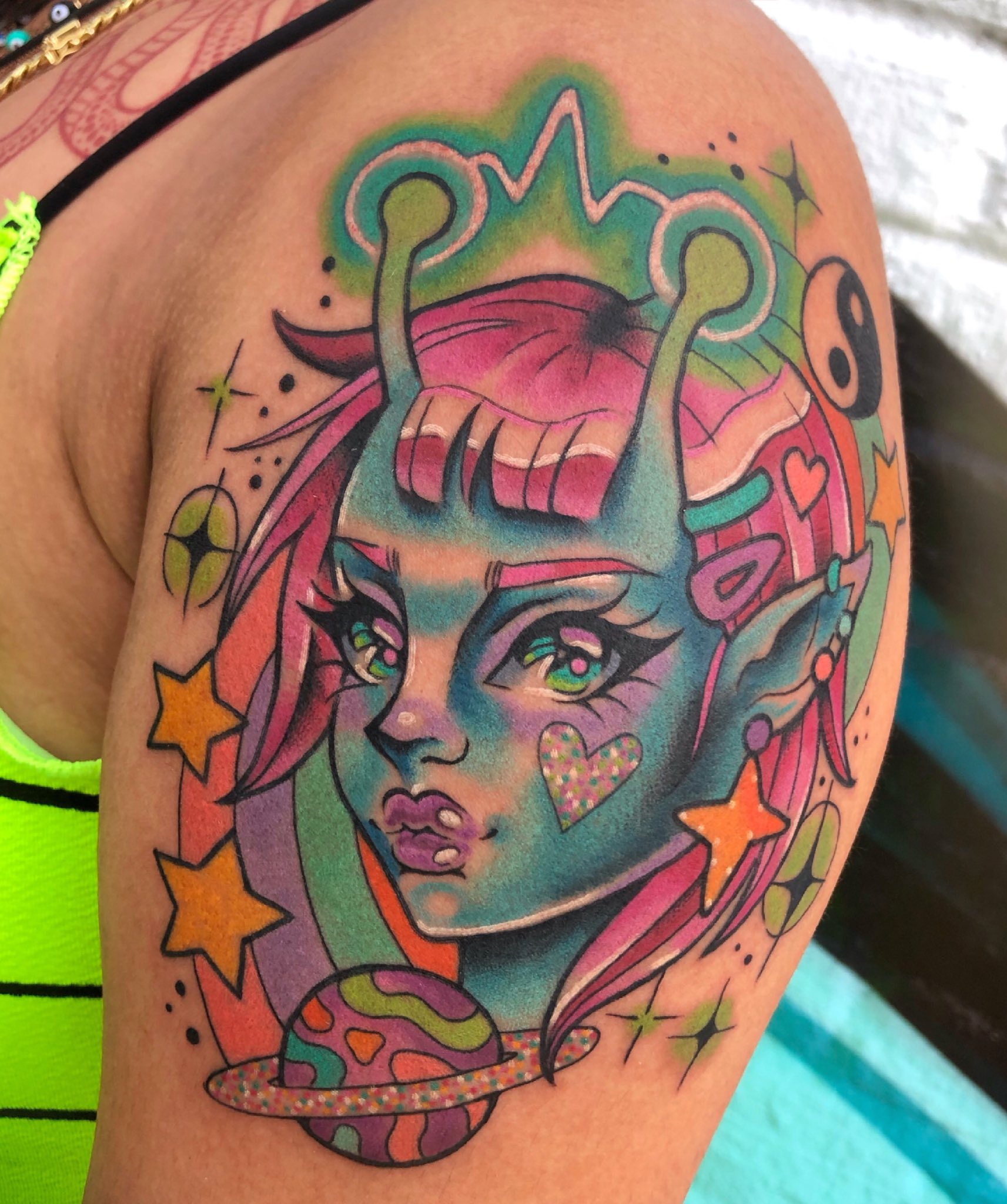 Traditional Alien Tattoo