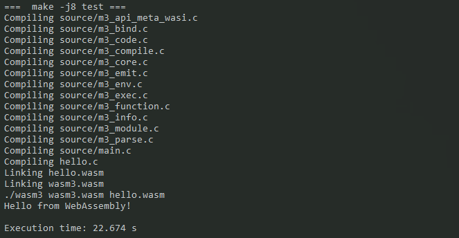 Wasm3 🇺🇦 On Twitter Ok So Here Wasm3 Compiles Itself Using Clang 4662