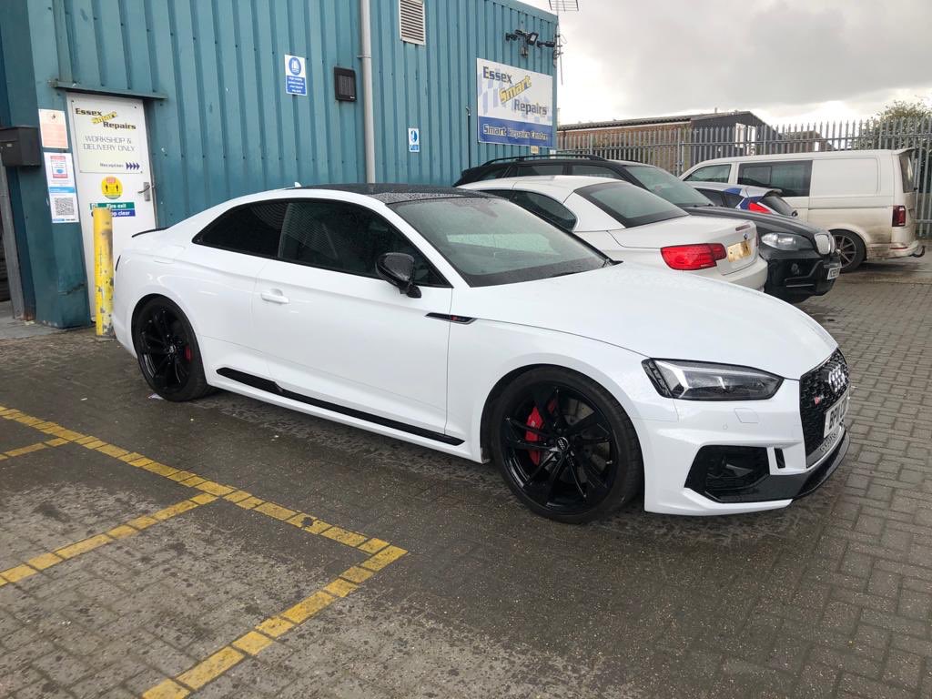 Audi Rs5 White Black Rims