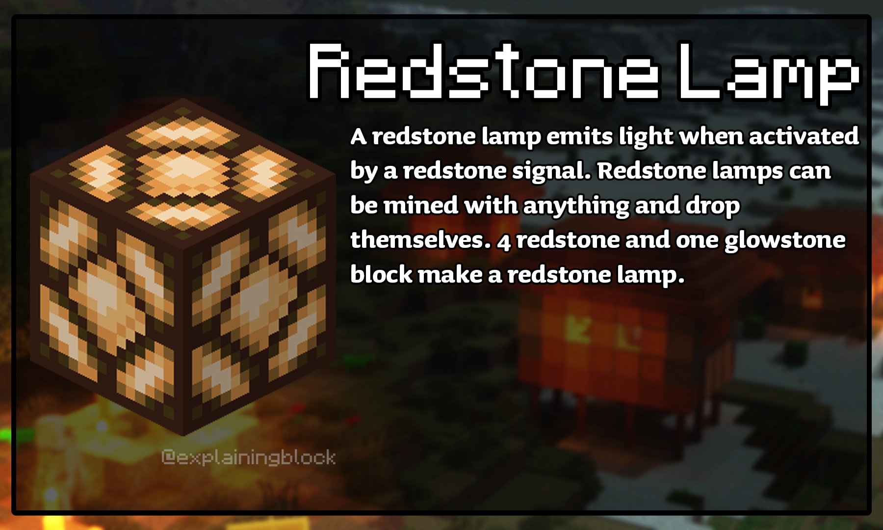 How To Make A Redstone Lamp
