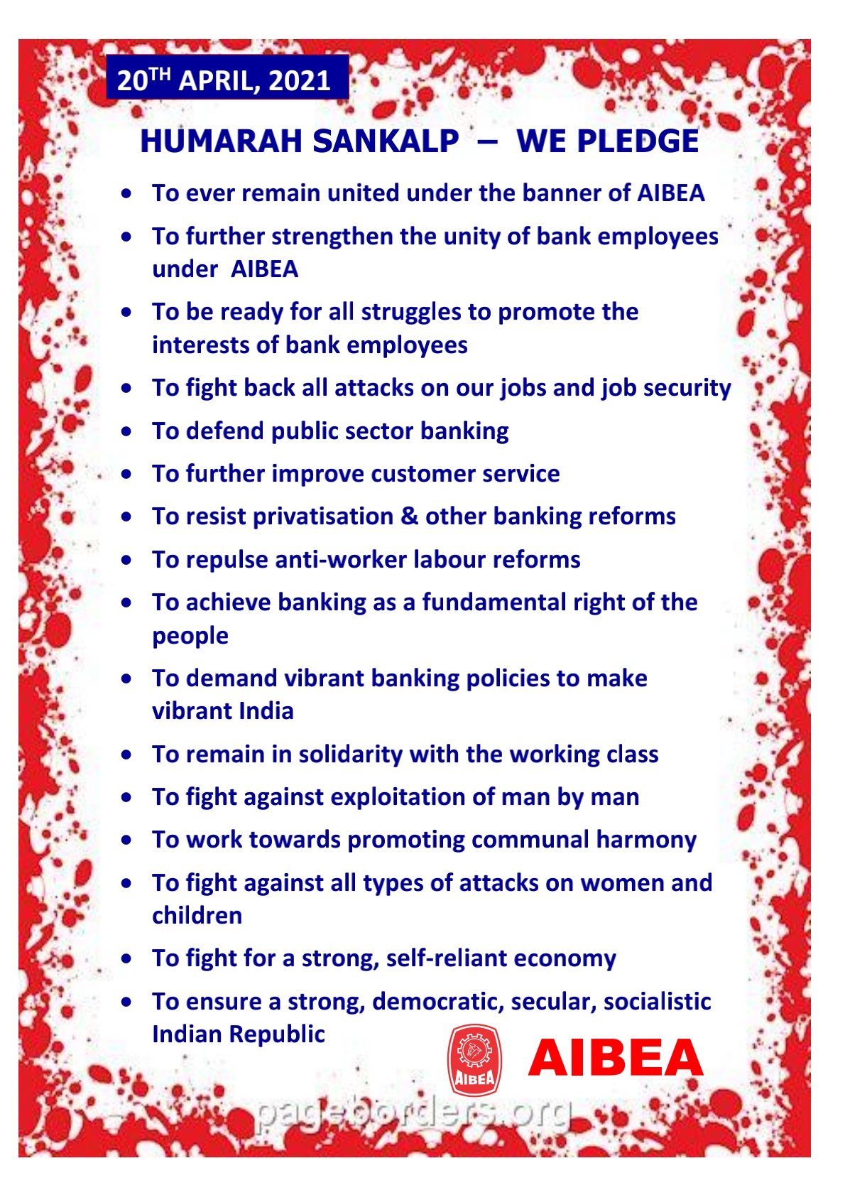 Banner Of Right Against Exploitation