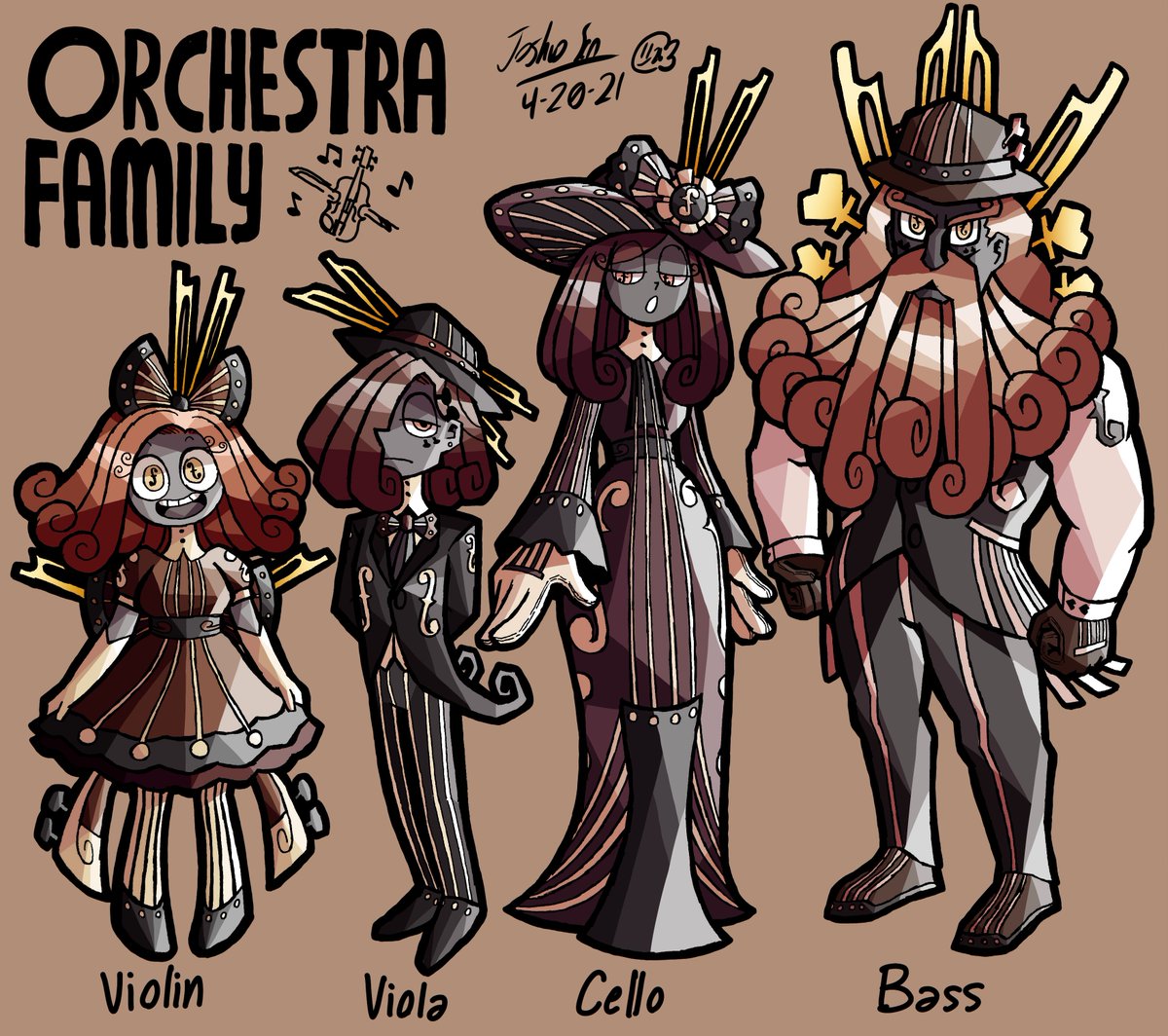 「Orchestra Family 🎻 」|Josh-S26 🍎のイラスト
