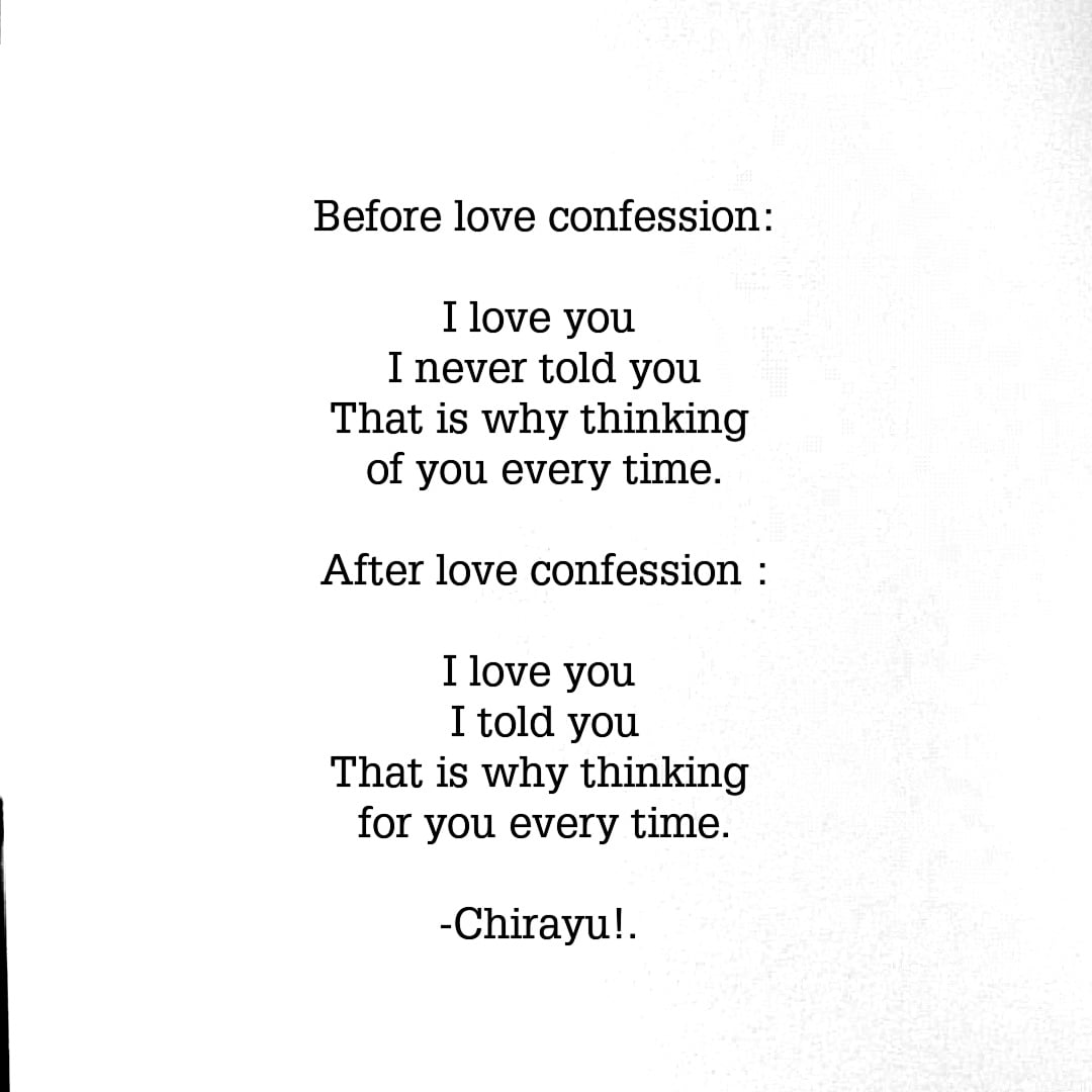 Love Confession Quotes