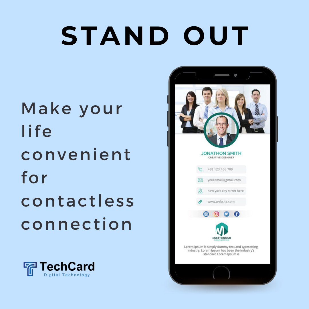 TechCard Innovations on Twitter: "Create yours here https://t.co/MEP0ghPgul #digitalbusinesscard ...