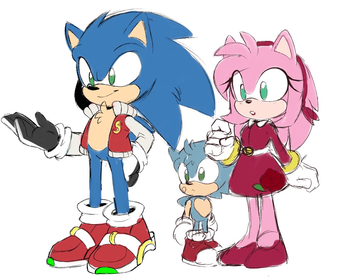 Amy And Sonic Family