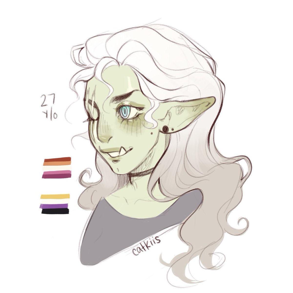 「heres some more character sketches ? 」|bat art (bart)のイラスト