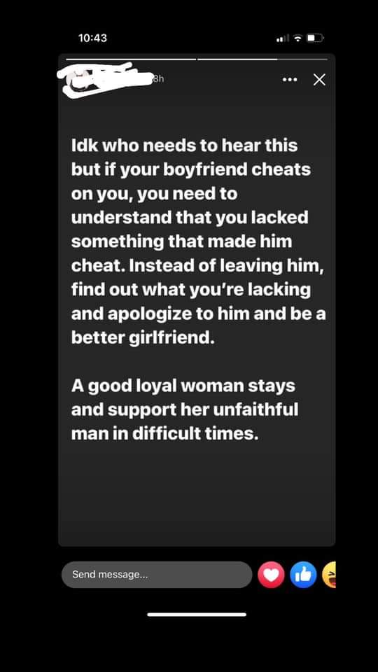 Boyfriend Cheating Text Messages