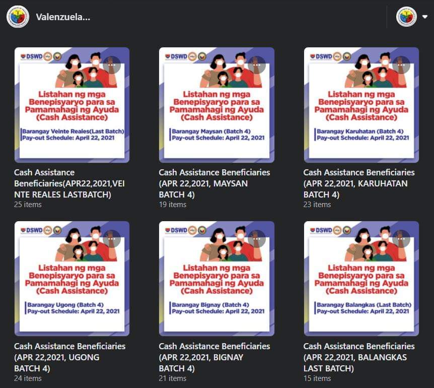 valenzuelacity on Twitter: "Maaari nang makita ang listahan ng mga benepisaryo para sa ayuda ...