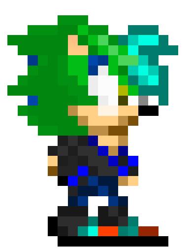 Manic The Hedgehog Sprites