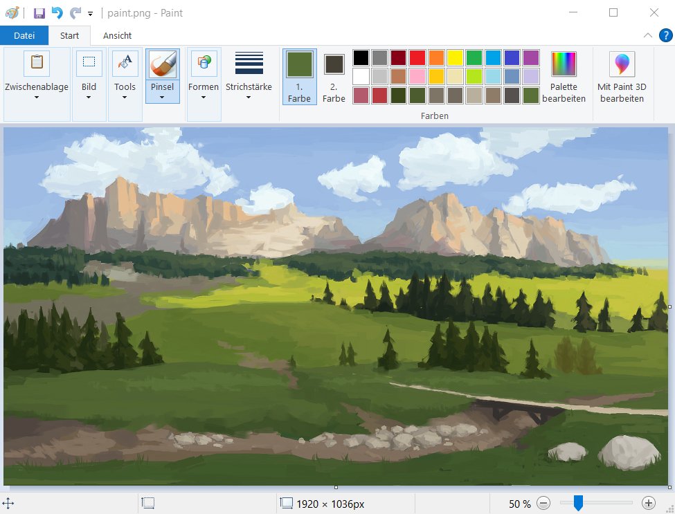 Microsoft Paint Art Landscapes