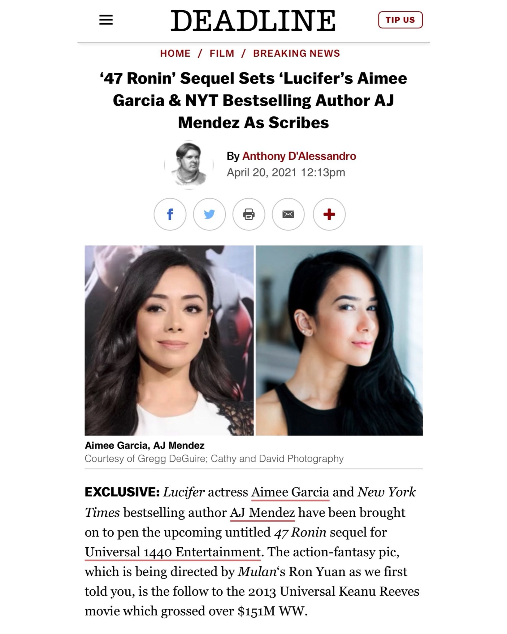 Scrappy Heart Productions on Twitter: "We are thrilled to be writing the #47RoninSequel! Thank ...