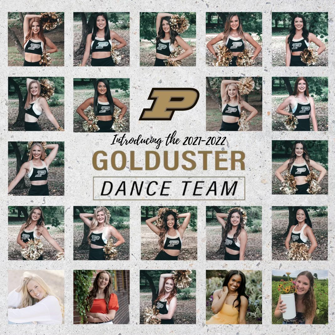 The Purdue Golduster Dance Team on Twitter: "Introducing your 2021 Golduster Dance Team!⭐️ https ...