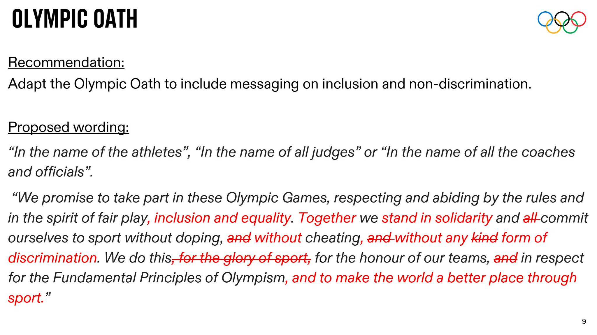 Olympic Oath