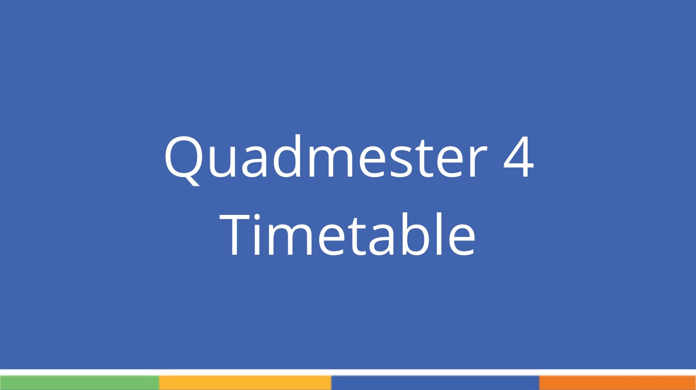 Toronto District School Board on Twitter: "Quadmester 4 Timetables‼️ As we did during the school ...