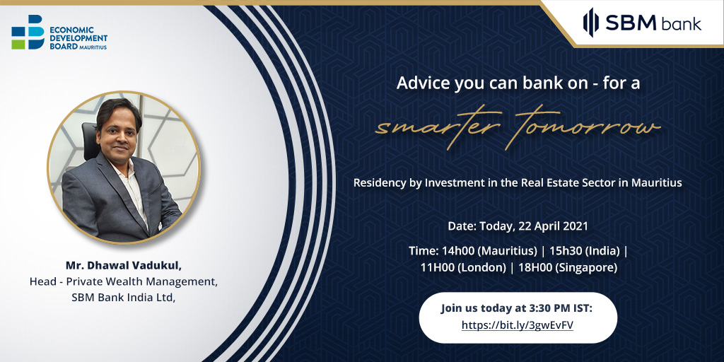 SBM Bank India Ltd on Twitter: "@EDBMauritius & Mr. Dhawal Vadukul, Head of Private Wealth ...