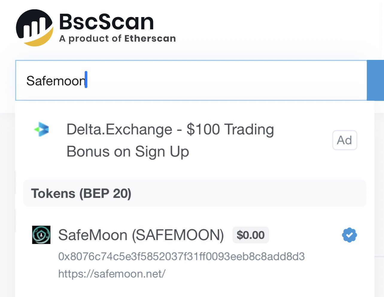 SafeMoon on Twitter: "Verified on @bscscan 🚀🌕 #SAFEMOON…