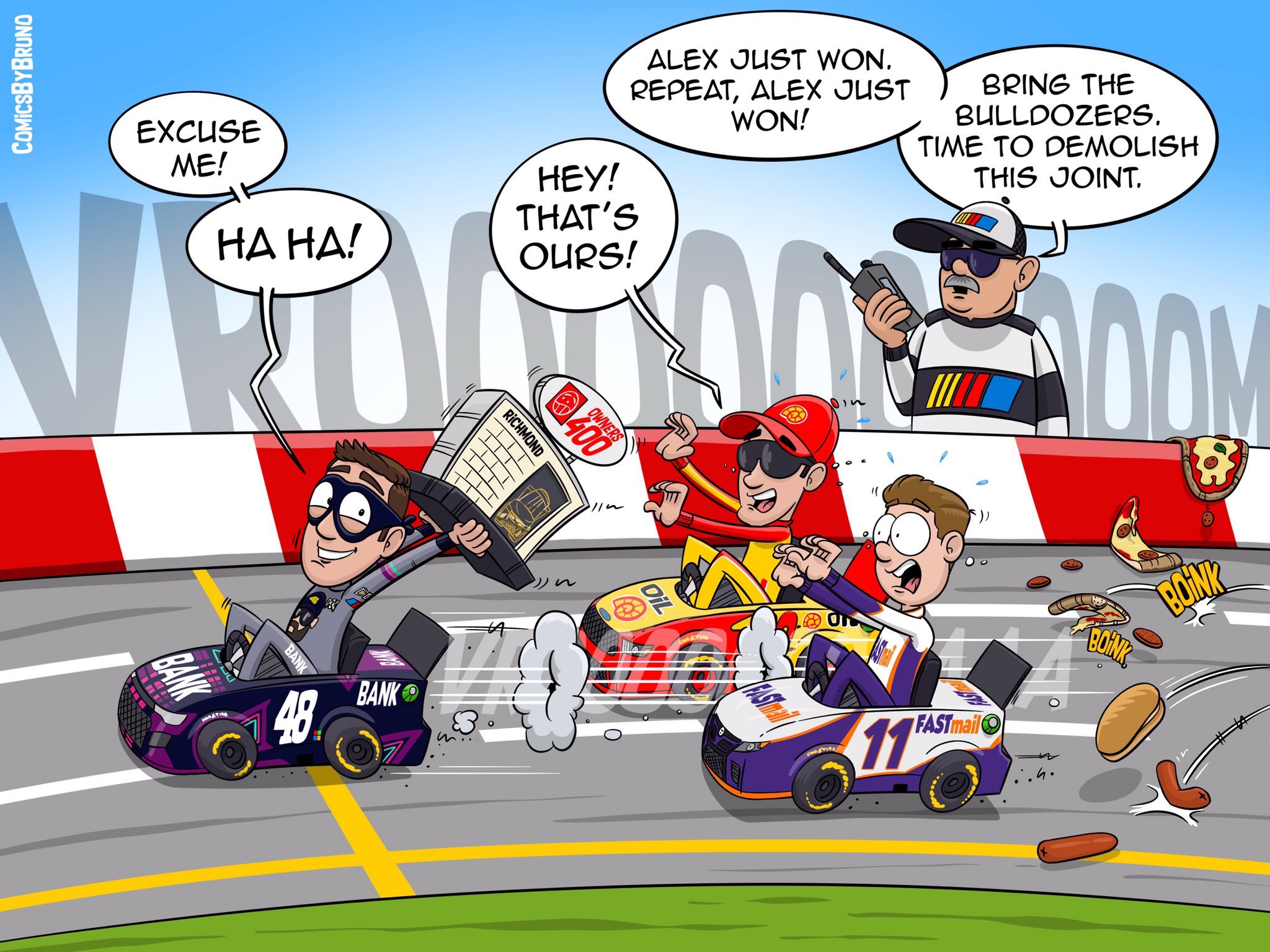 Comicsbybruno Bonecosdobruno On Twitter The One About The Nascar