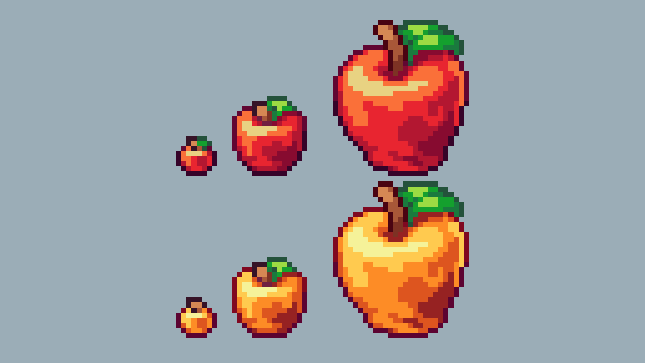 Minecraft Apple Pixel Art