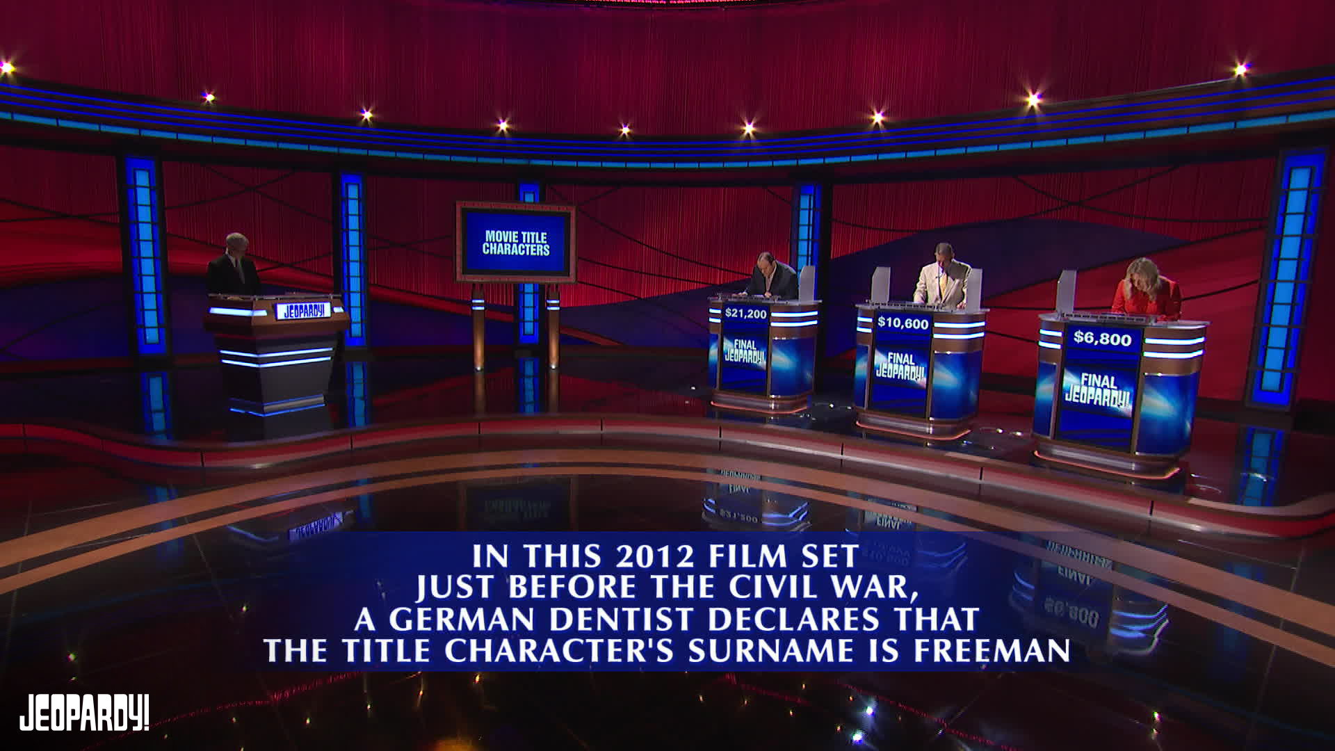 Final Jeopardy Screen