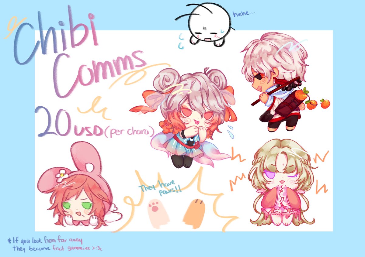 「RTs are very much appreciated Opening comms for this style 」Ryn 🐹 vgen comms open!!の漫画