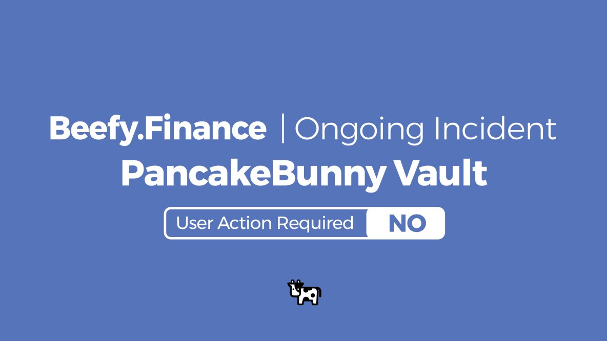 Beefy Finance on Twitter: "🐮 Single $BUNNY vault paused 🐮 On opening this vault, we noticed ...