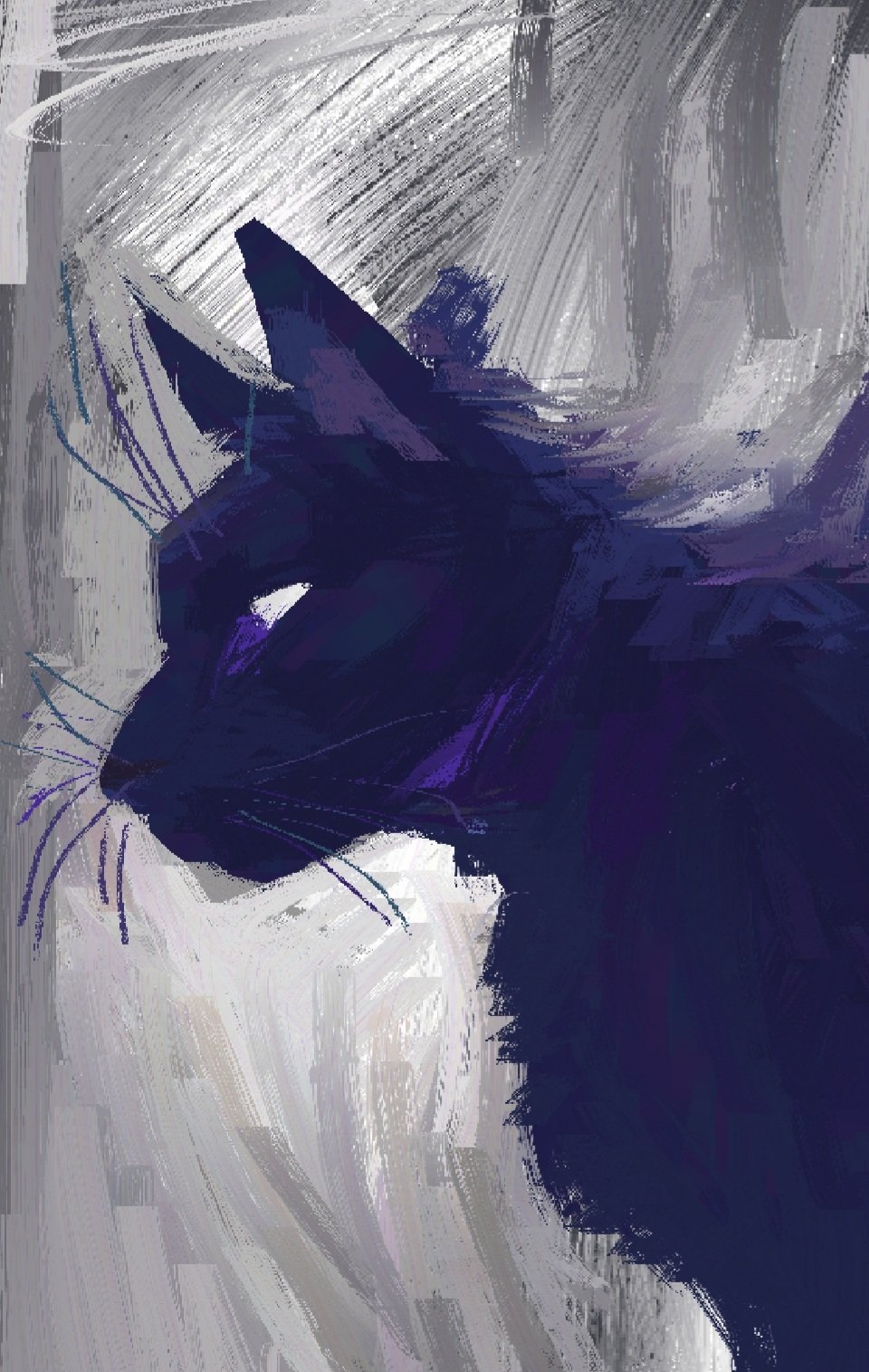 Cat Finger Painting