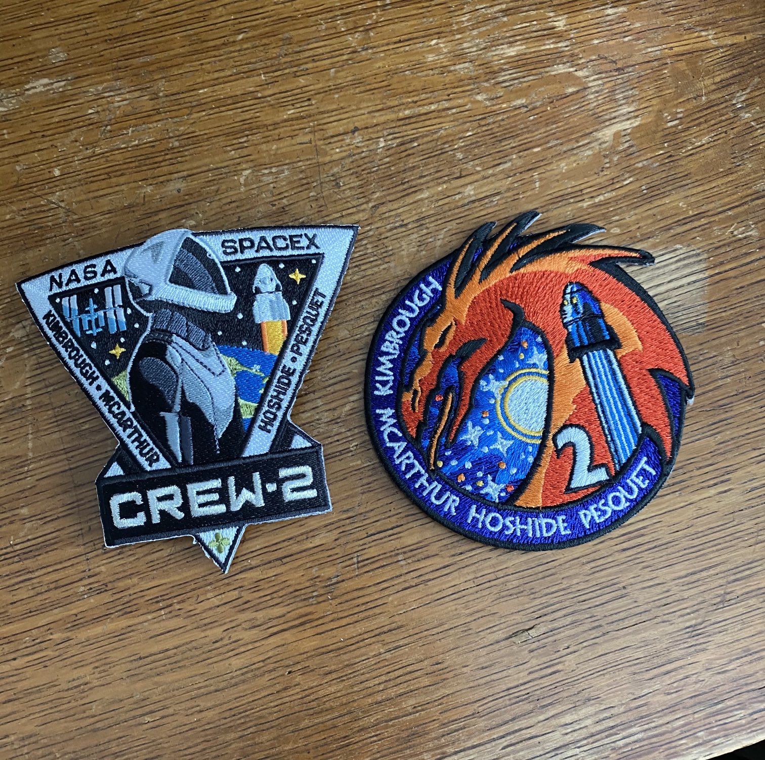 Spacex Dragon Patches