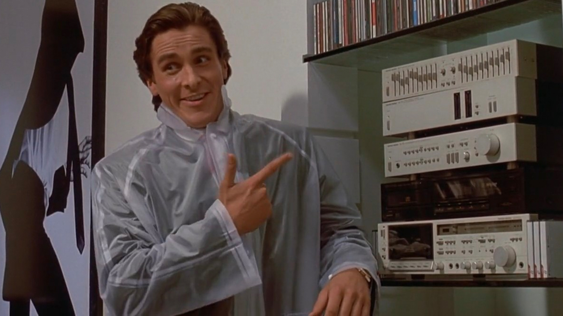 Patrick Bateman Pointing Meme