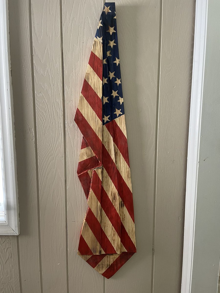 Home Decor Home & Living Draped wooden American Flag Wall Hangings etna ...