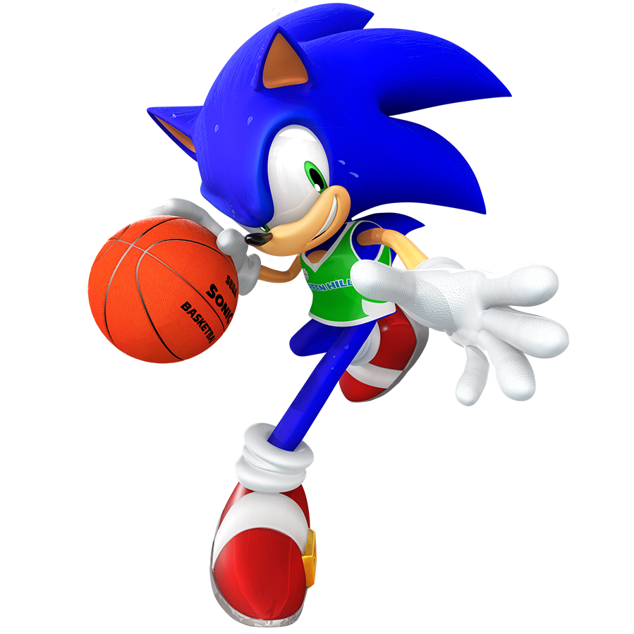 「Brand new set of Basketball themed Sonic」|Nibroc.Rockのイラスト