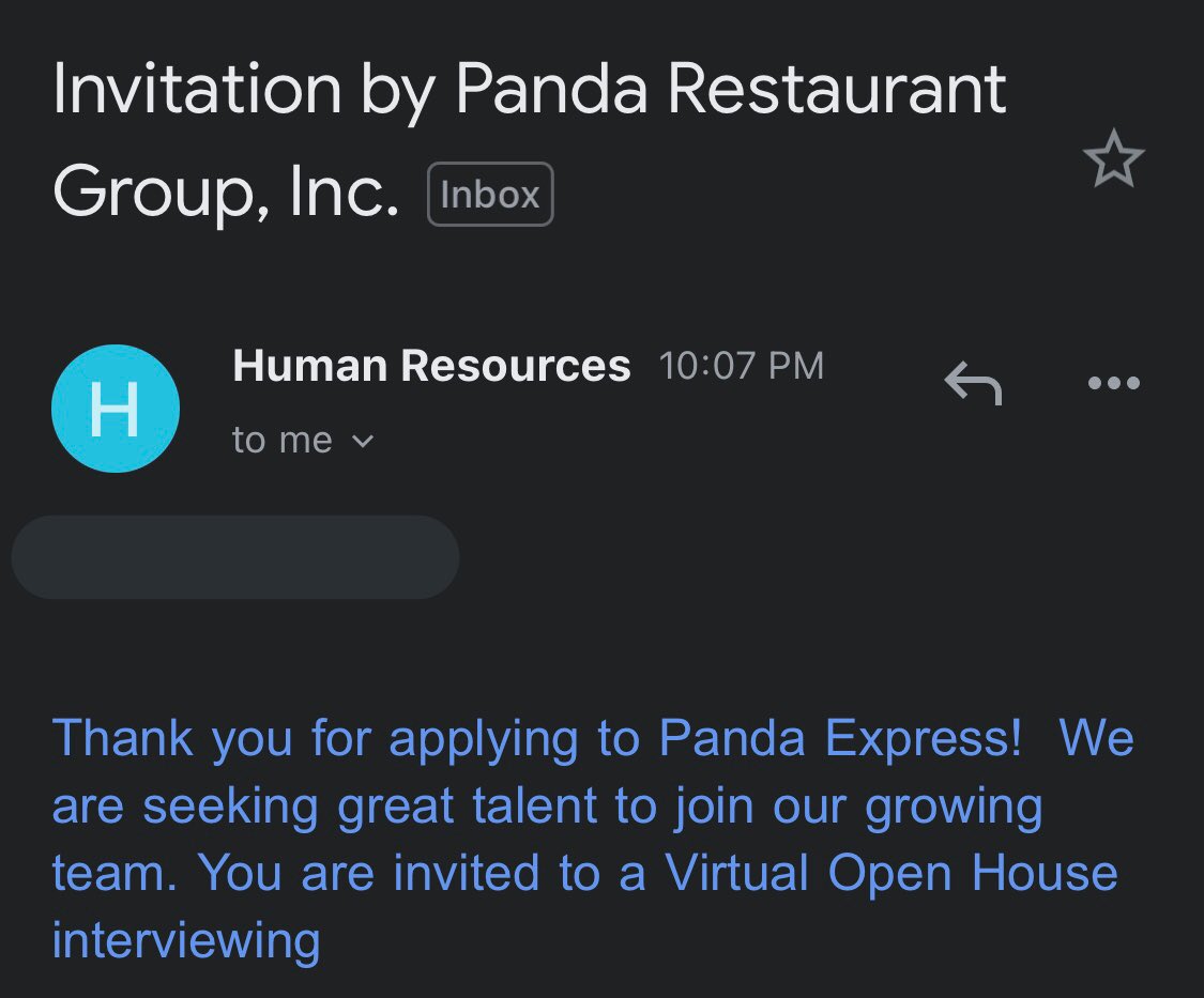 Panda Restaurant Group Human Resources