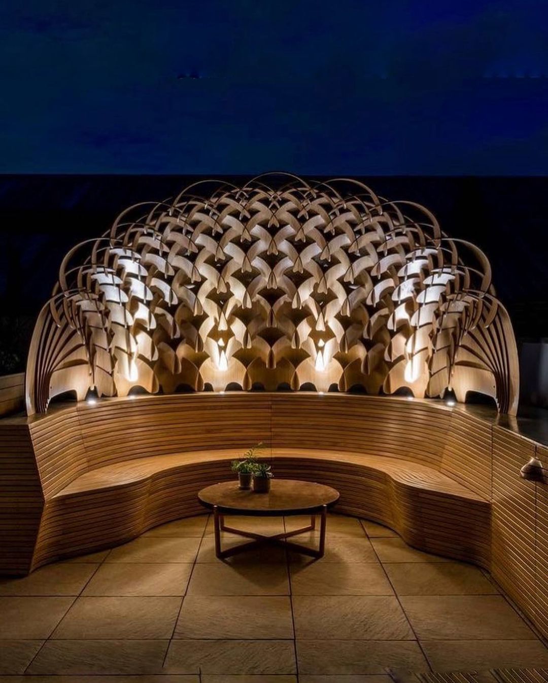 Parametricarchitecture On Twitter London Timber Pavilion At Weber Industries In South London