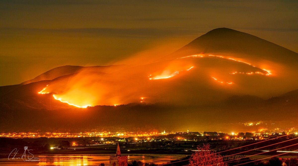 Mournes on Fire - Incredible Photograph : r/northernireland