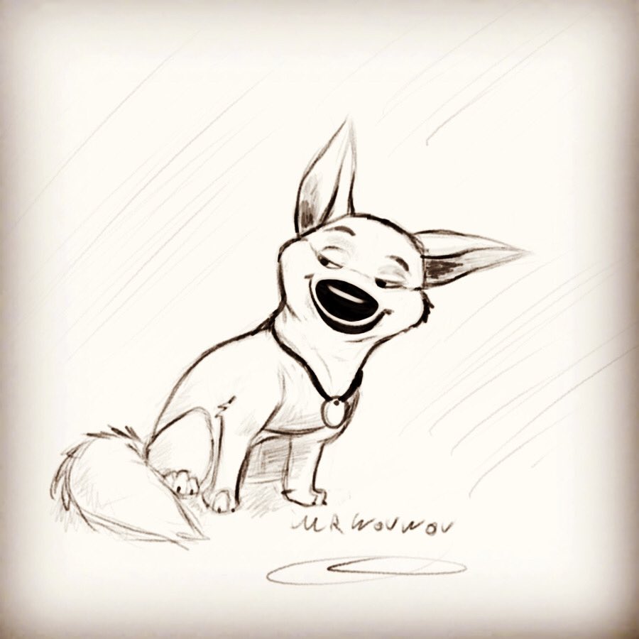 Bolt The Dog Drawings