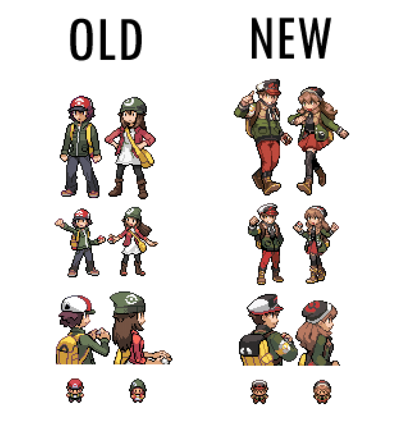 Pokemon Trainer Red Back Sprite