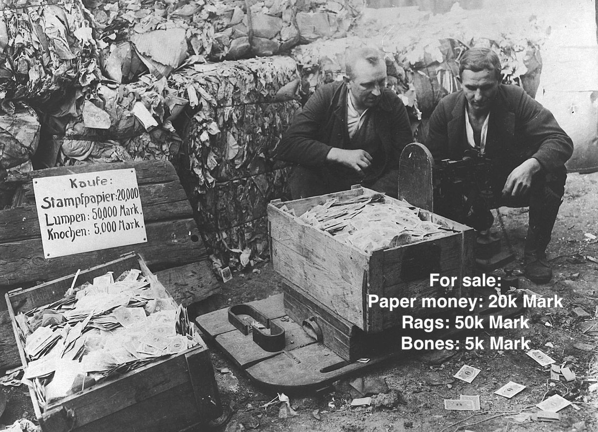 100 years ago today, Weimar Germany abolished the Papiermark, marking ...