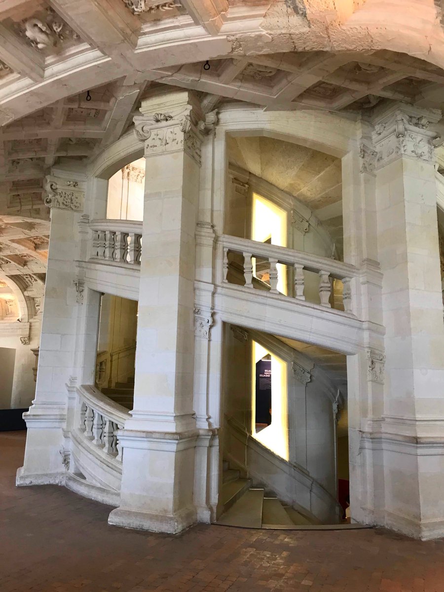 This double helix staircase was (probably) designed by Leonardo da ...