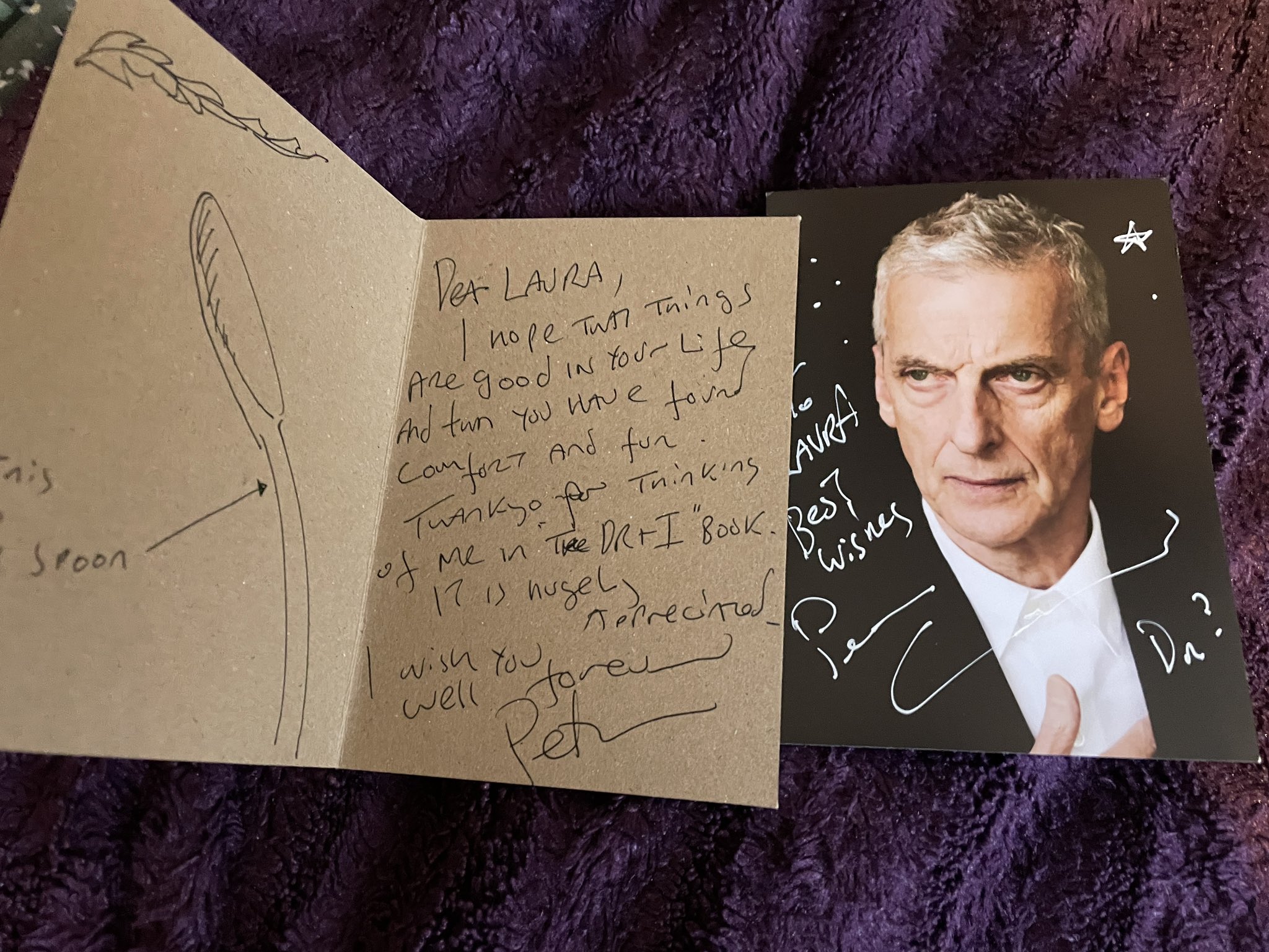 Peter Capaldi Signature BBC Starts Filming New Doctor Who Series With