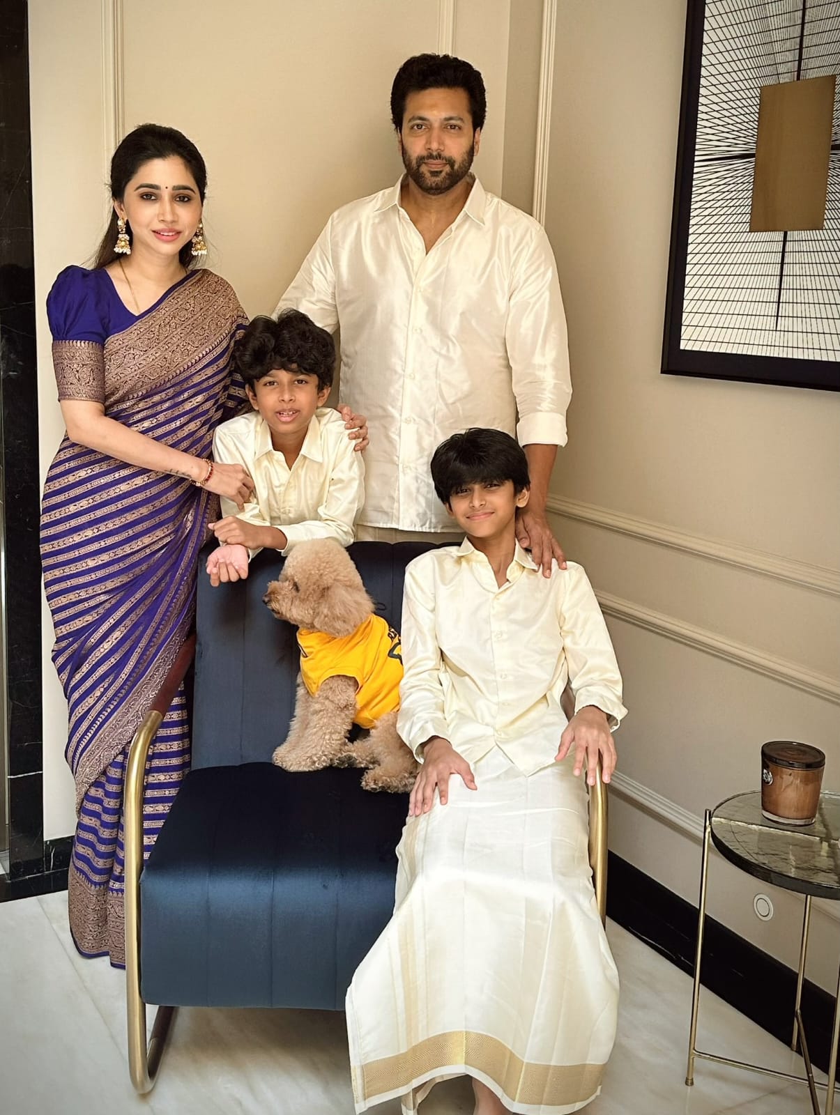 Jayam Ravi And Family