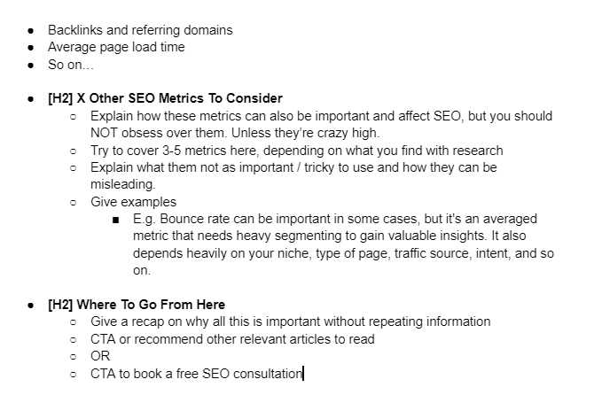 Most SEOs suck at creating outlines. They give the writer a keyword to ...