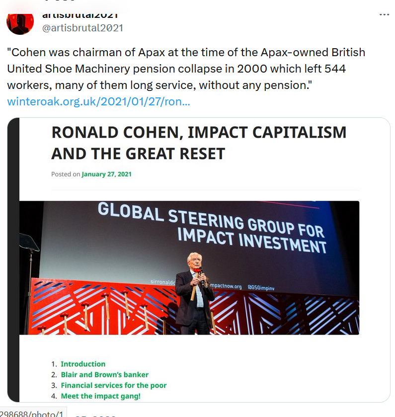 "In 2021 Glen Manning became Portfolio Advisor to R&Co4Generations, a Rothschild “philanthropic ...