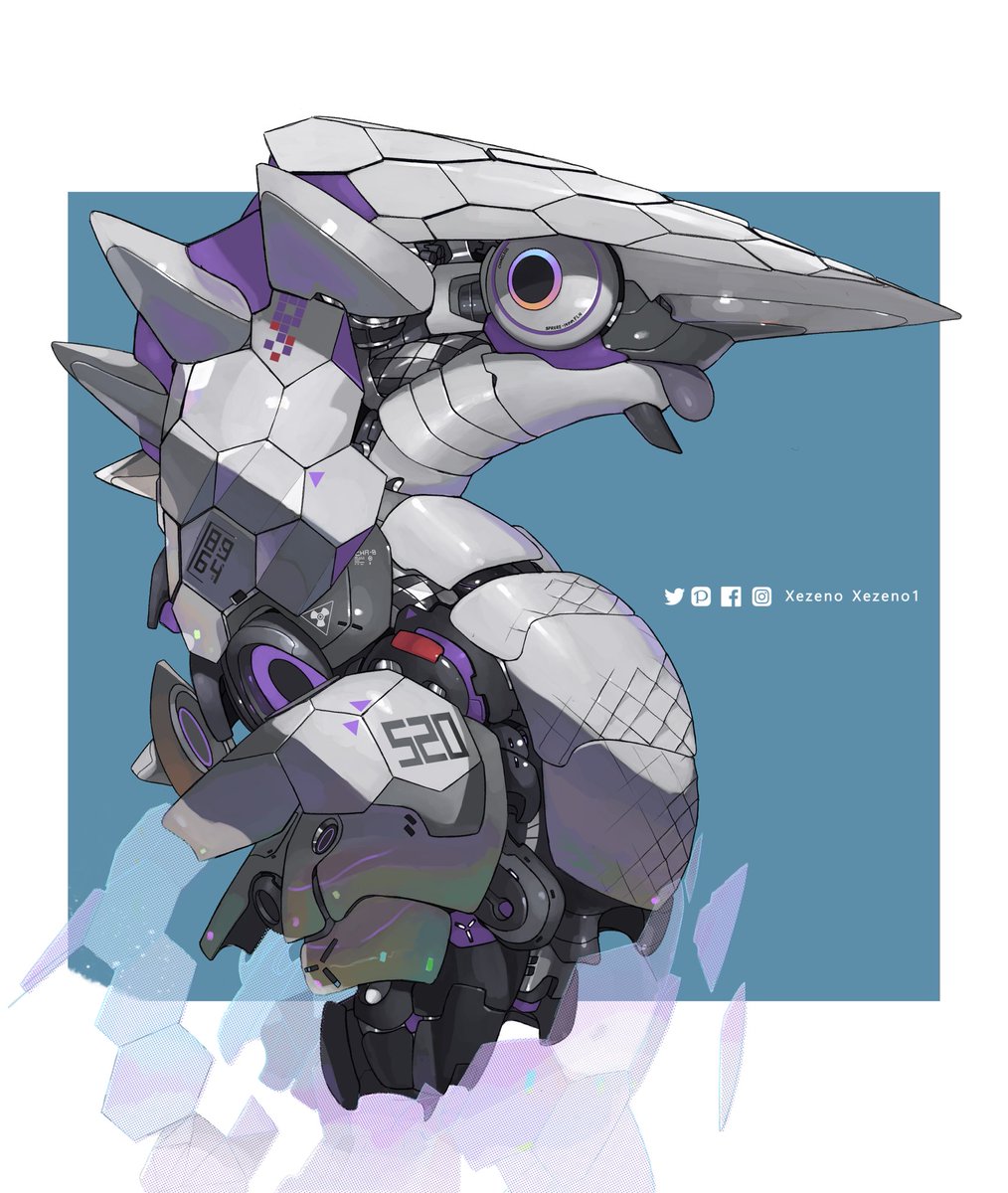 「Monster Hunter x Mecha」|Marcus Hiiのイラスト