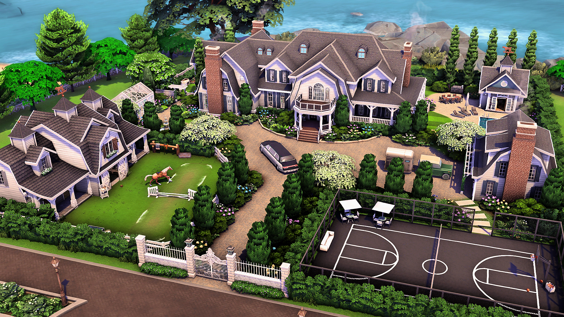 Huge Modern Mansion Sims 4 Exploring A Luxury Minimalistic Modern