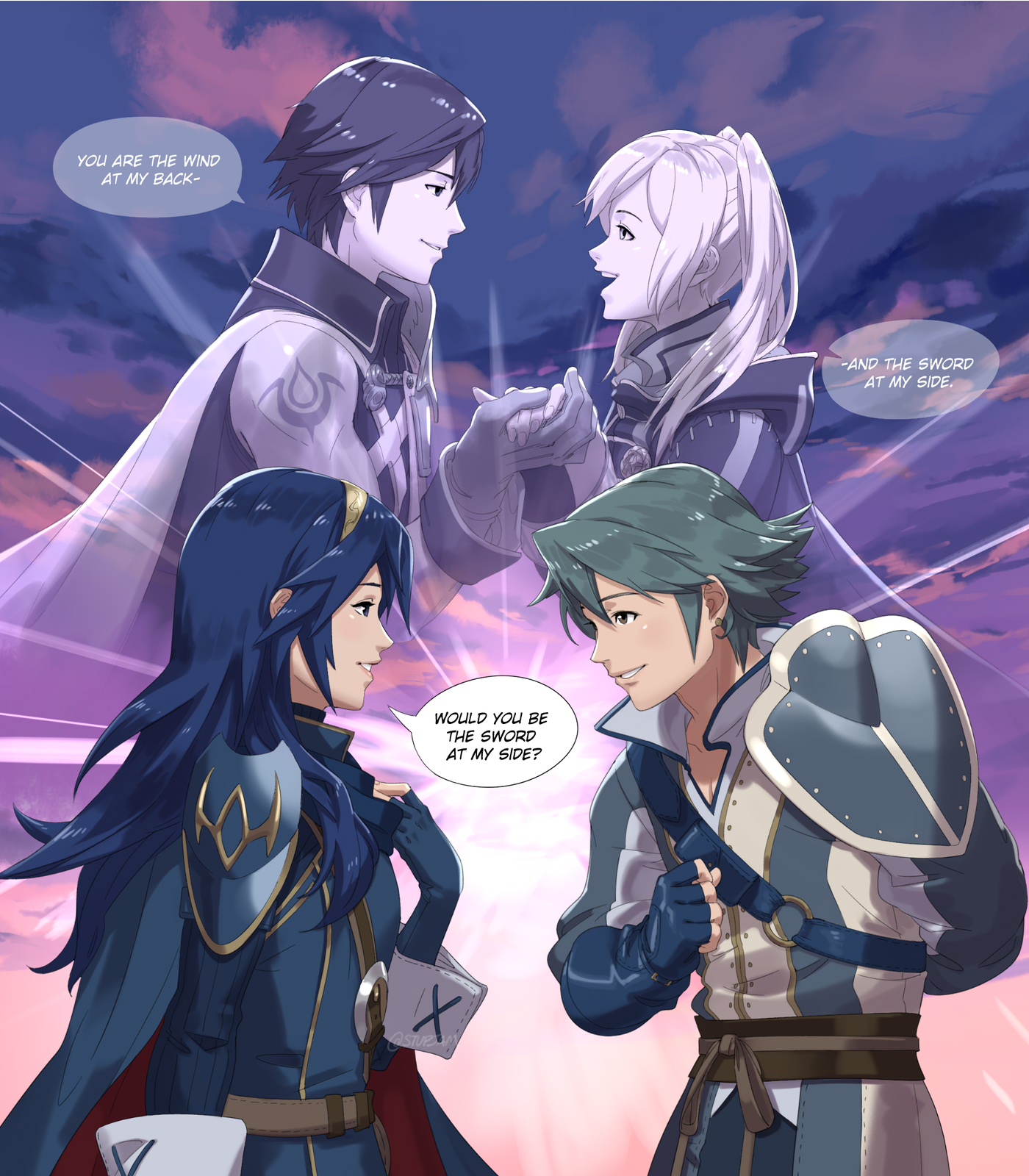 Emblema De Fogo Despertando Inigo E Lucina Heróis Do Emblema De Fogo