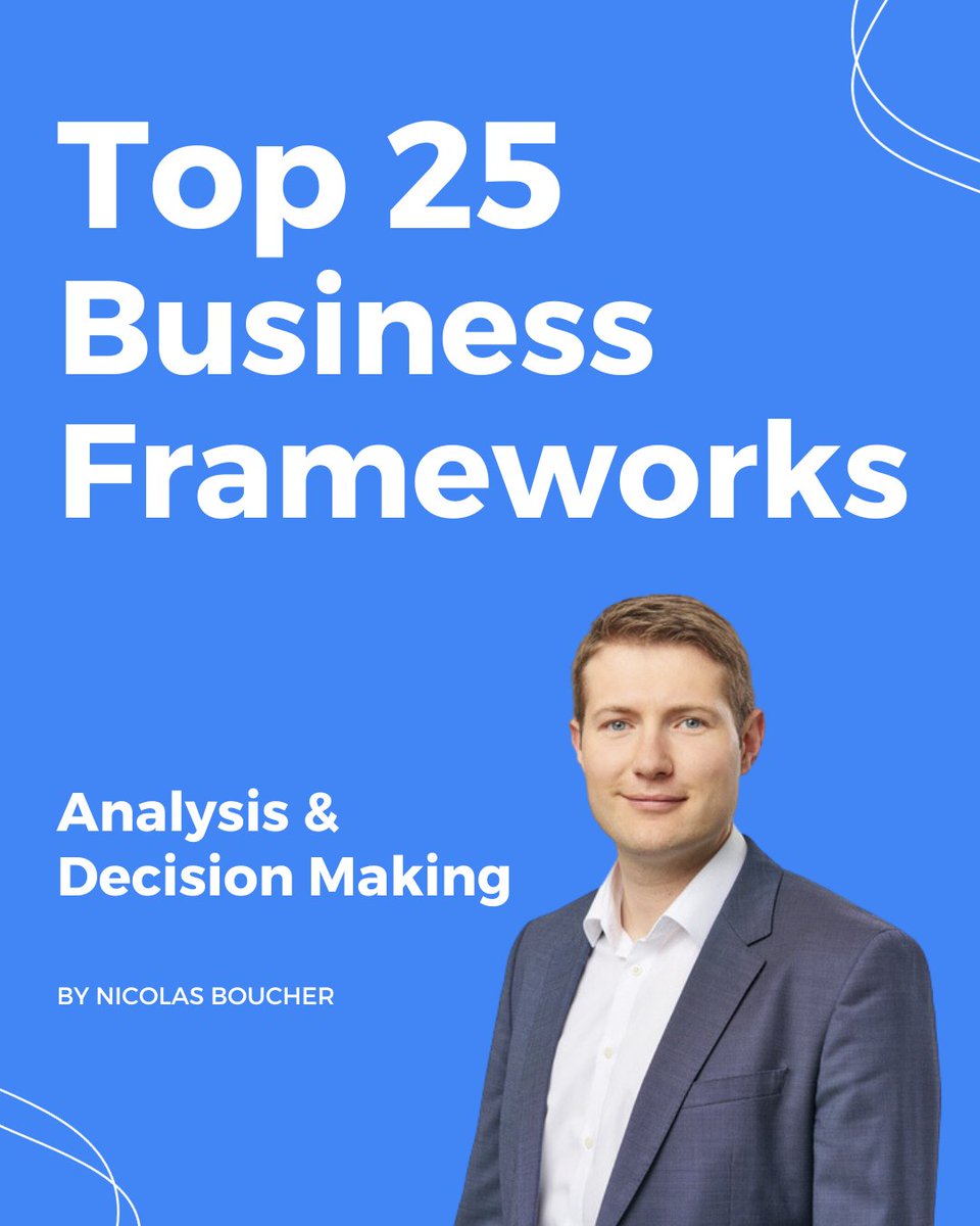 Top 25 Business Frameworks for Analysis & Decision Making Here's a ...