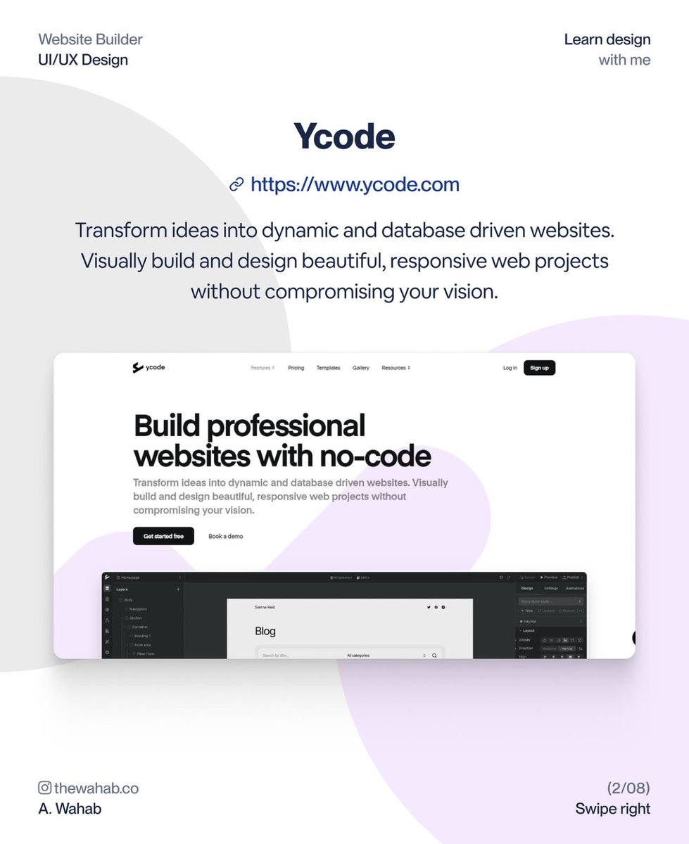 UI/UX Designer, today I'm sharing with you 07 super no-code website builders. They feature ...