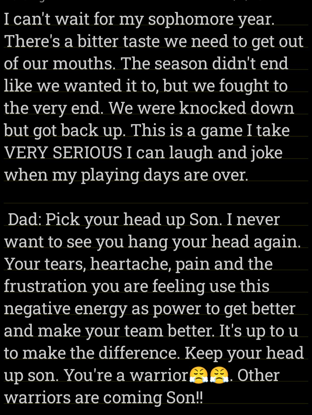 Sophomore Year Quotes