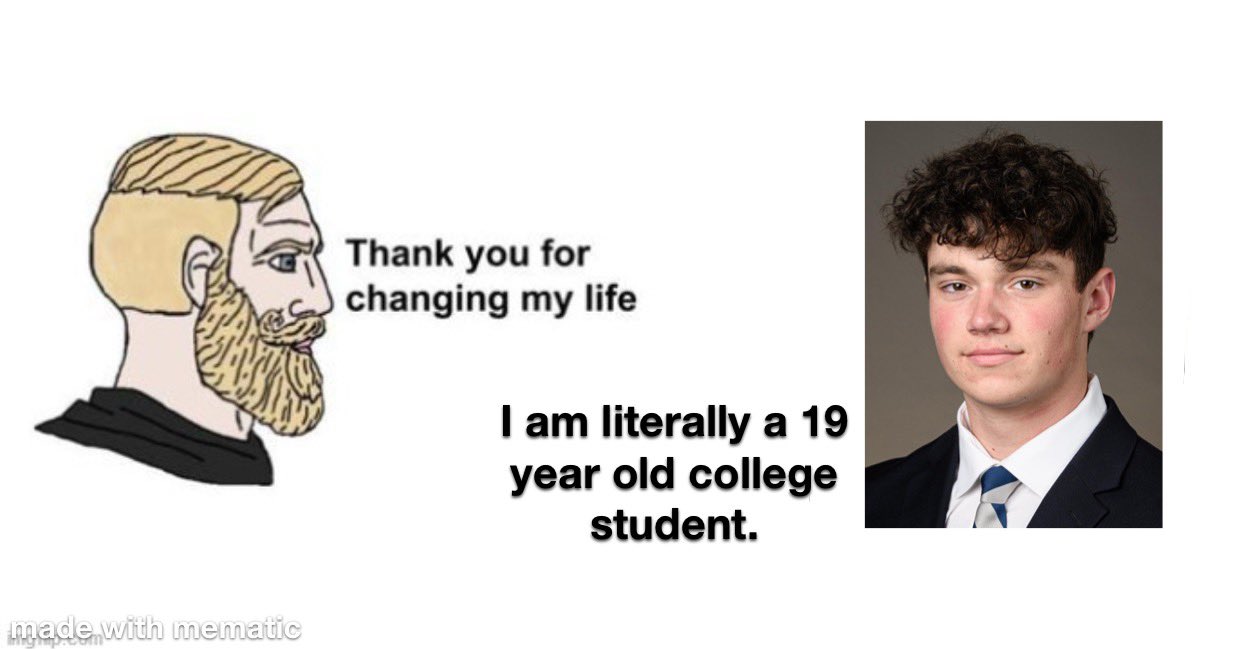 Old College Student Meme